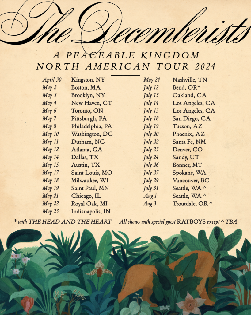 The Decemberists - A Peaceable Kingdom - North American Tour 2024